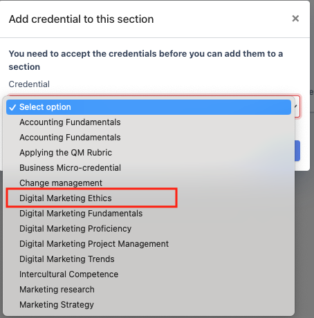 How to share multiple credentials on a link (Web)